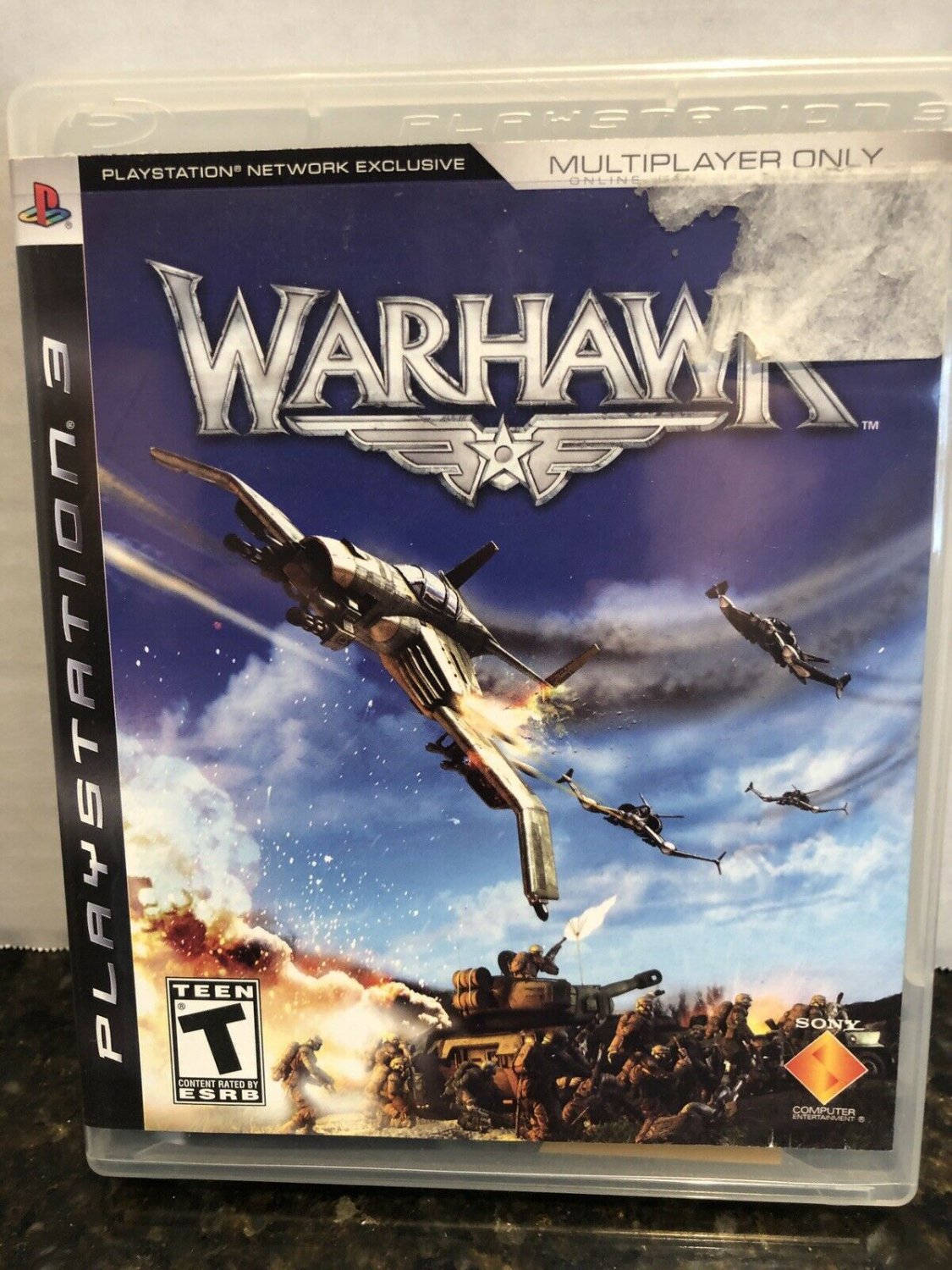 Warhawk (Sony PlayStation 3, 2007) LIKE NEW disc, NO BOOKLET