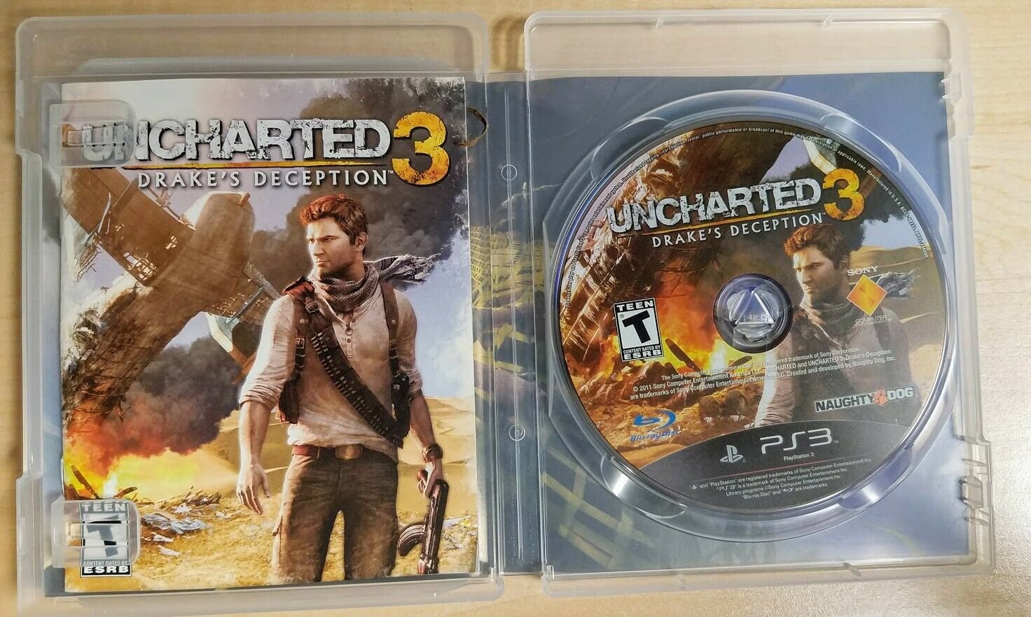 Uncharted 3: Drake's Deception (Sony PlayStation 3, 2011) LIKE NEW with ...