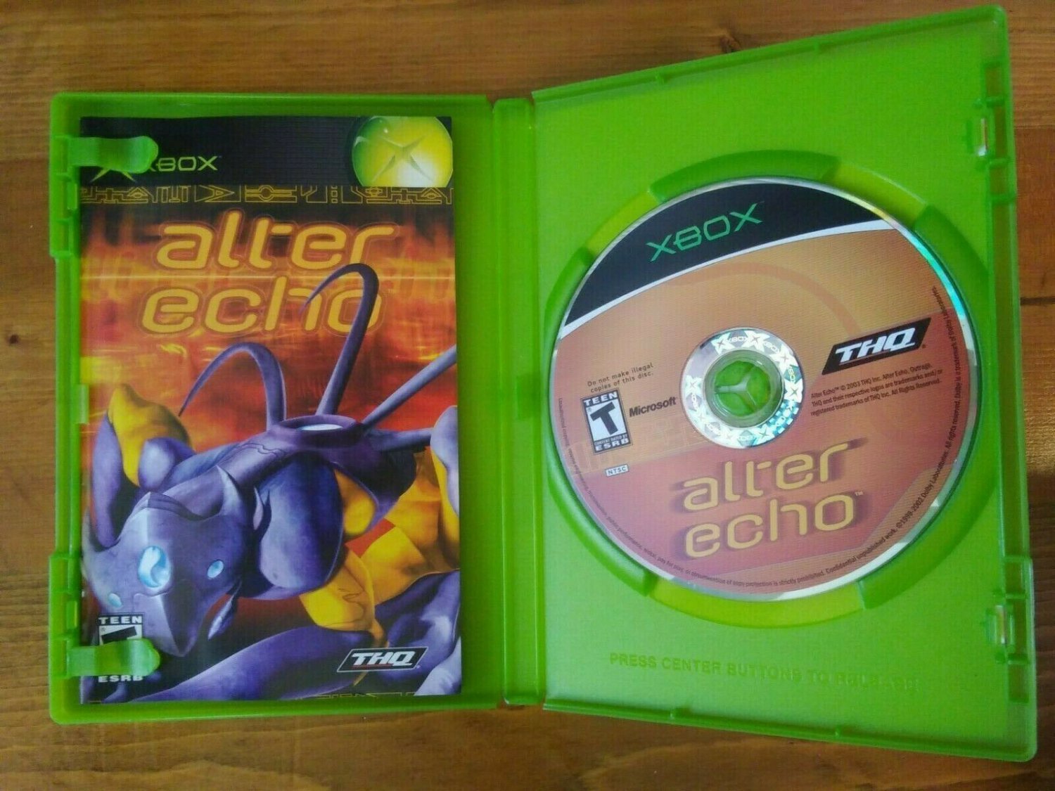 Alter Echo Microsoft Xbox CIB LIKE NEW with BOOKLET