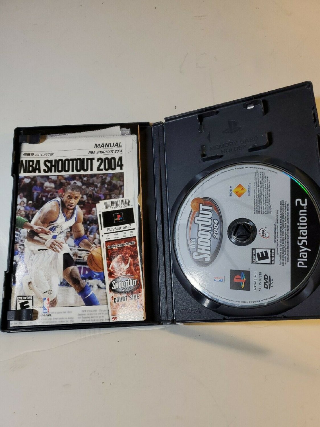 NBA Shootout 2004 w/ Case & Manual Sony PlayStation 2 PS2 VERY GOOD ...