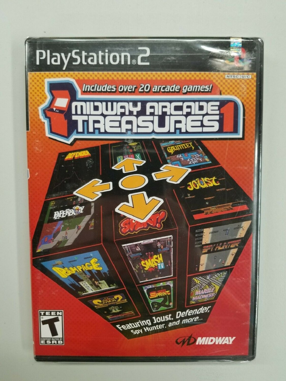 Midway Arcade Treasures (Sony PlayStation 2, 2003) disc LIKE NEW with BOOKLET