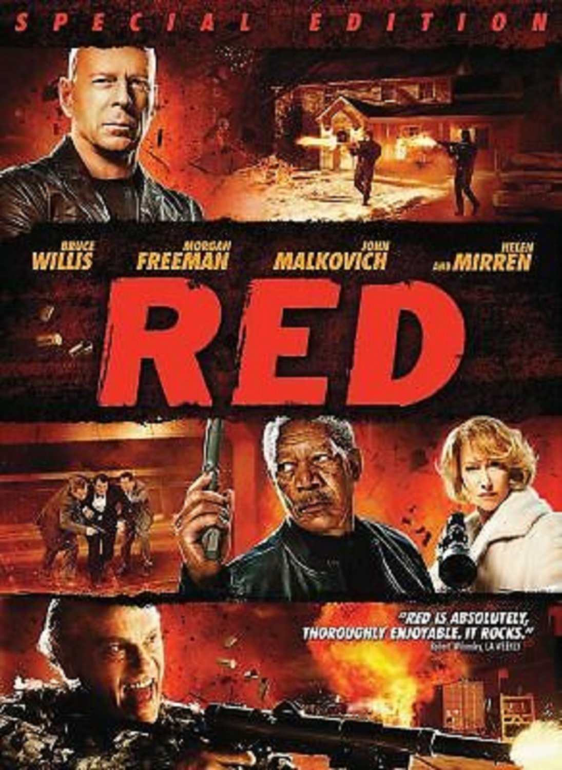 Red (DVD, 2011) special edition Bruce Willis LIKE NEW with SLIP COVER