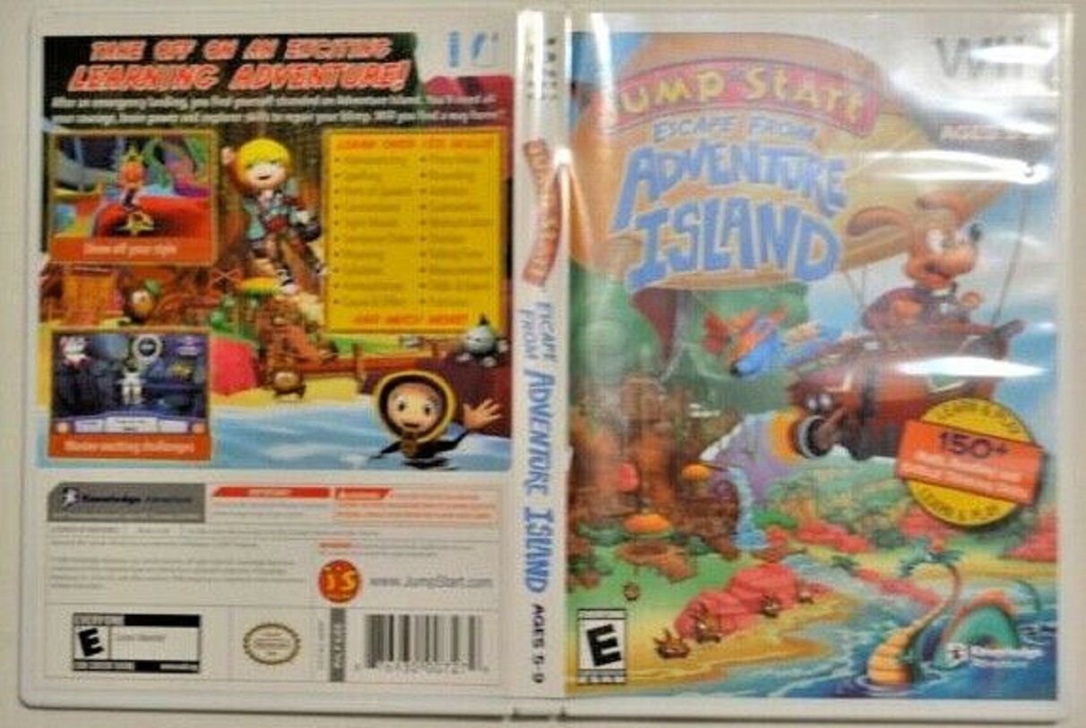 JumpStart: Escape From Adventure Island (Nintendo Wii, 2009) disc LIKE ...