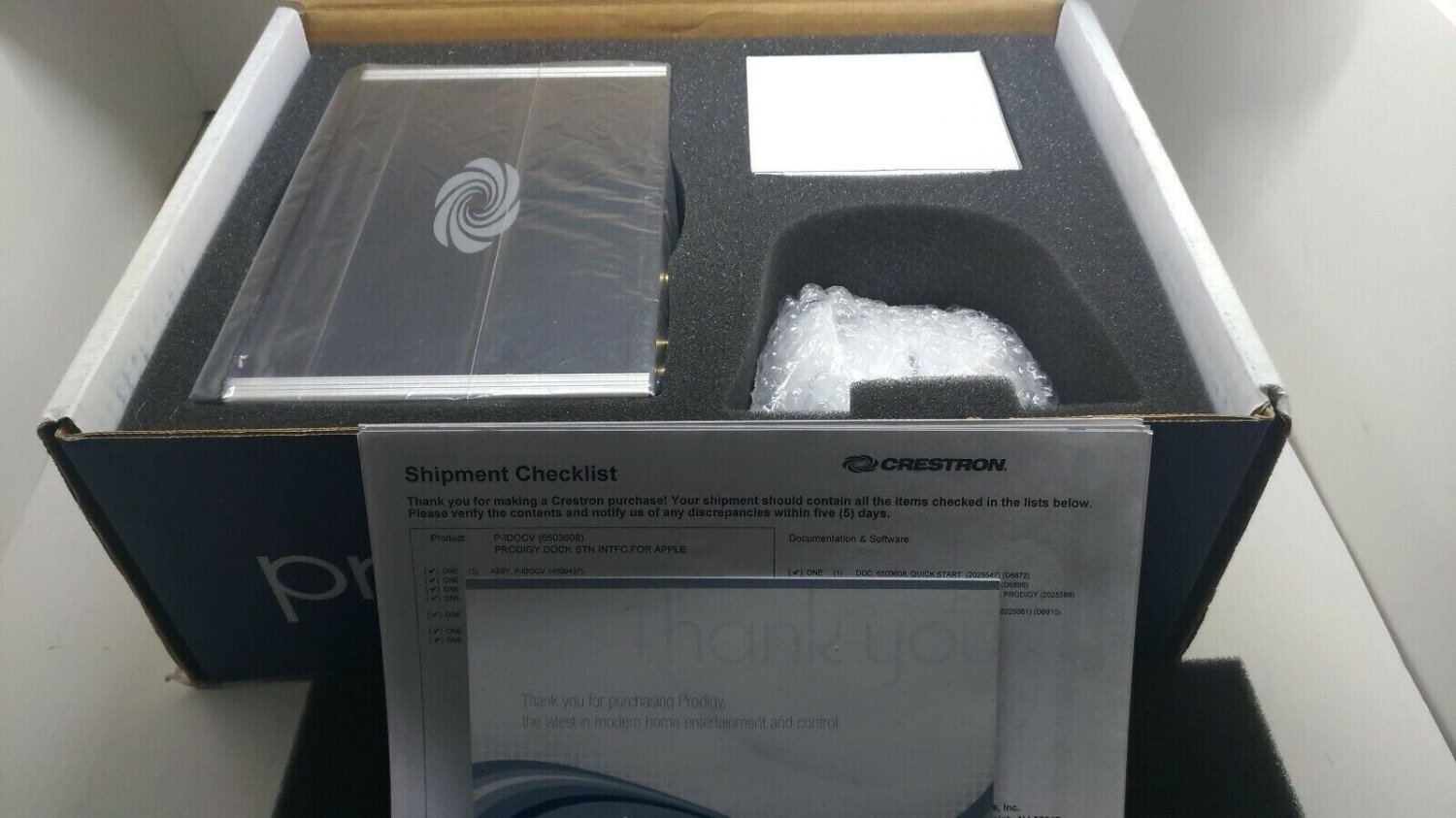 Crestron Prodigy P-IDOCV-DS DOCKING STATION for Apple iPod DOCK Brand New