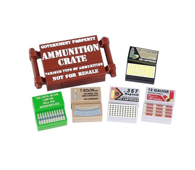 KoloToys Minifigure Ammunition crate Ammo for Weapon Gun military ...