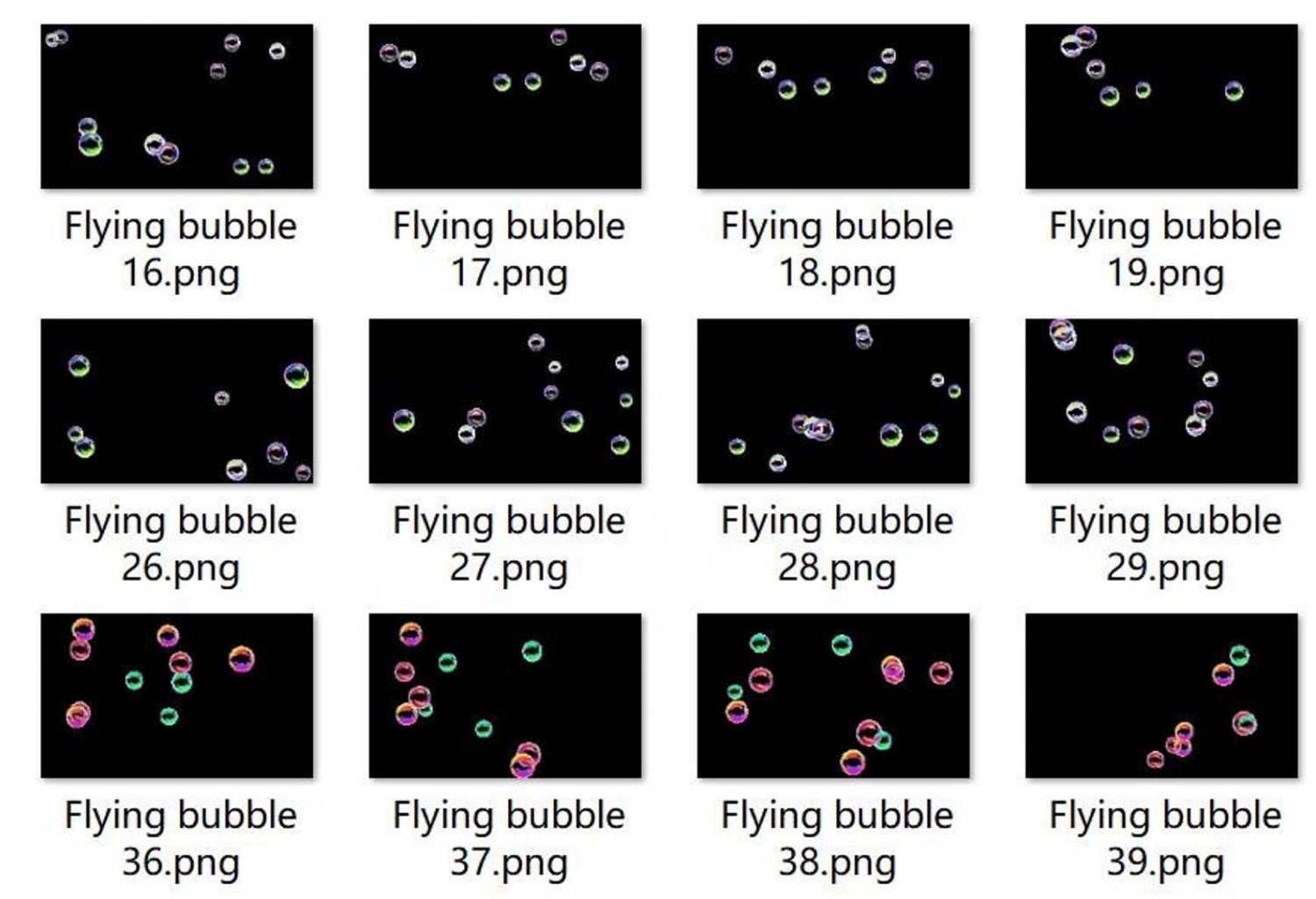 120 Blowing soap bubble overlays:Photography Bubble PNG overlays
