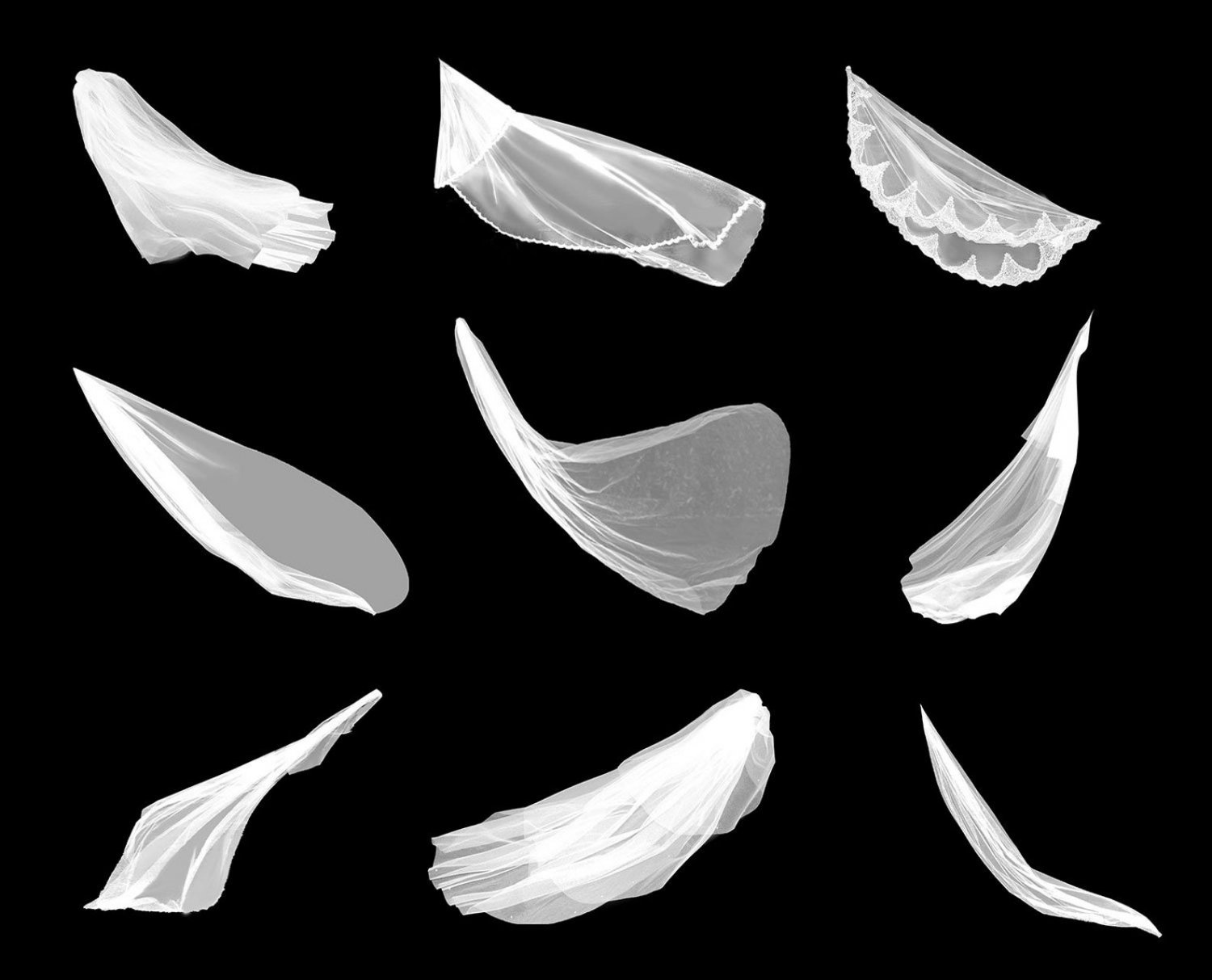 77 wedding veil overlays, Flying fabric overlay Photoshop Overlay,