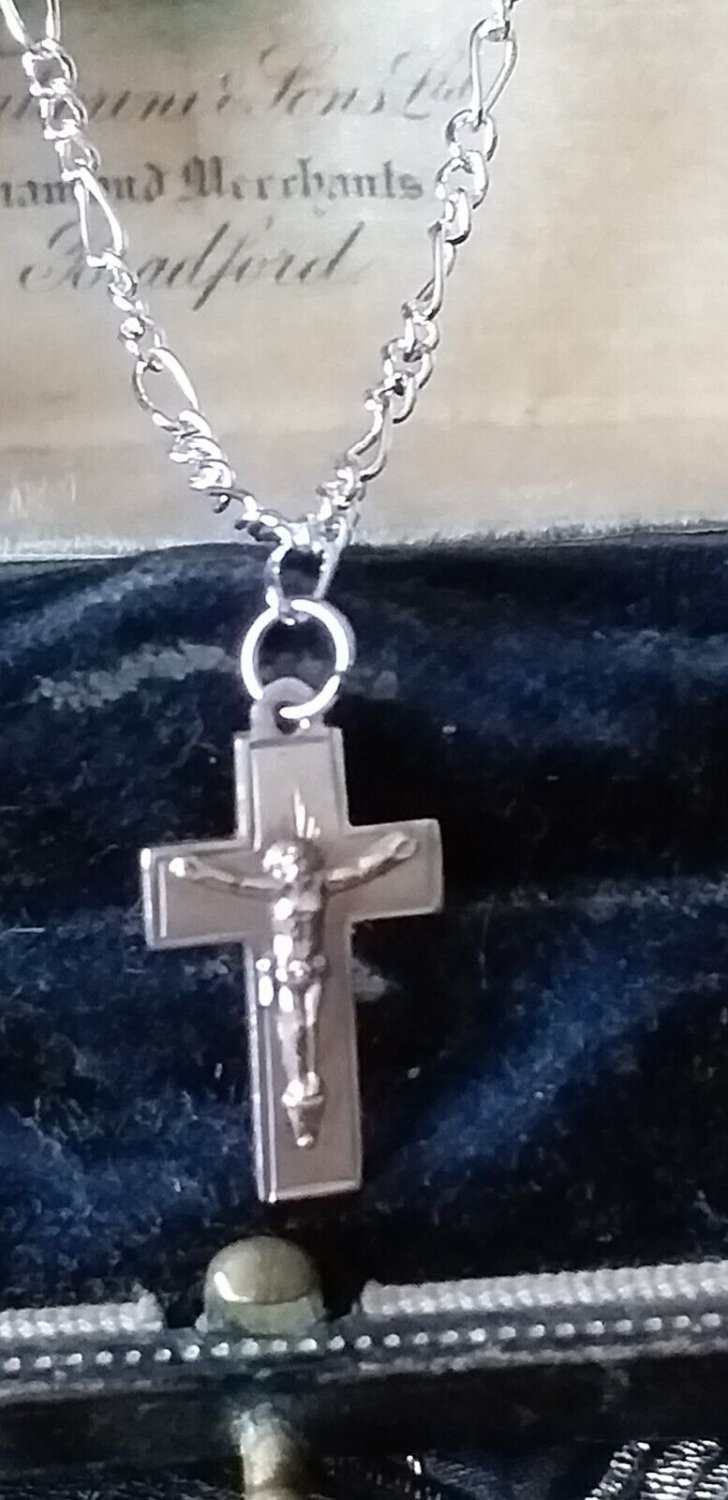 Antique Vintage Victorian Hallmarks Birmingham 1887 Silver Cross on ...