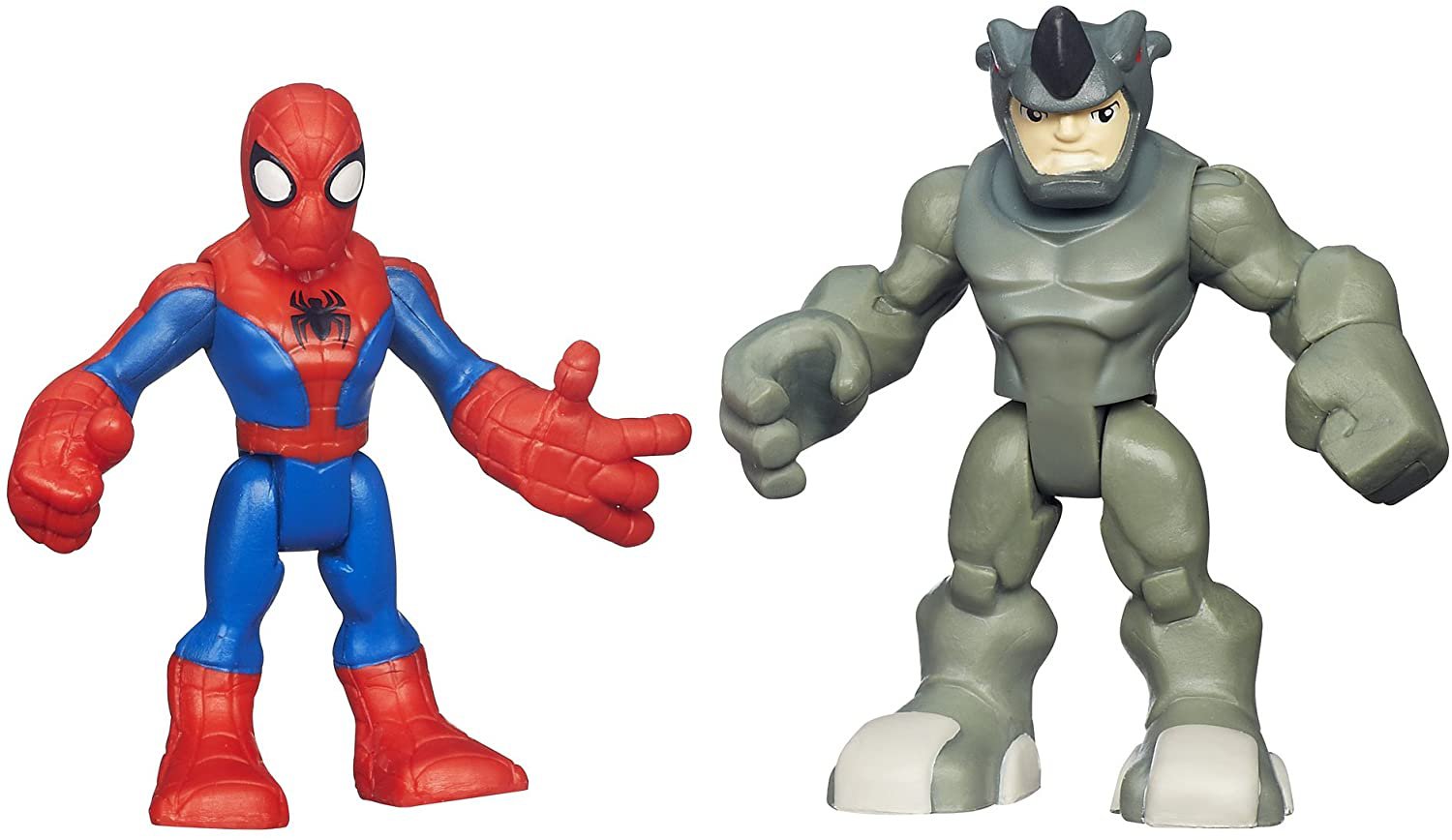 Playskool Heroes Marvel Super Hero Adventures Spider-Man and Rhino Figures