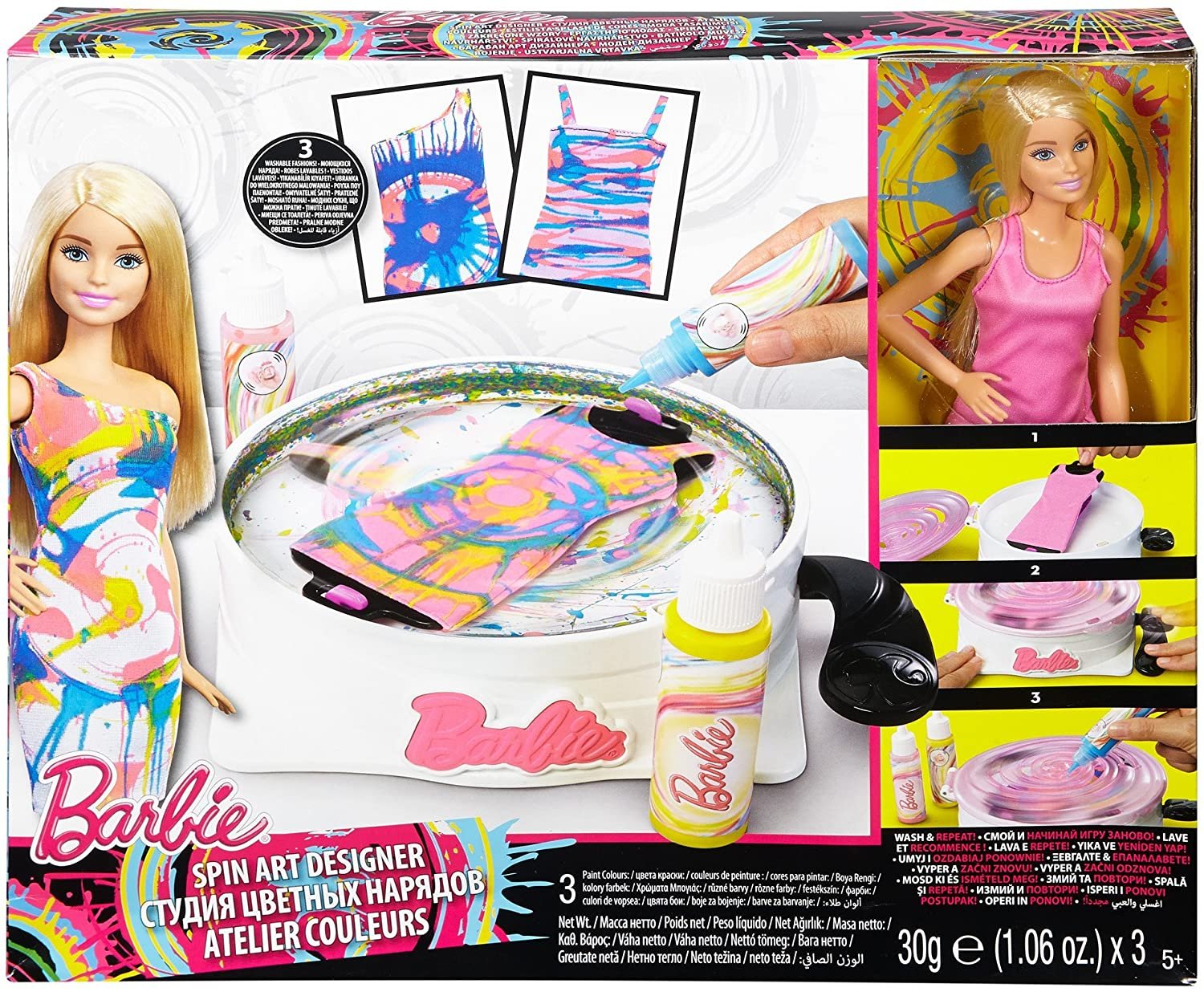 Barbie Spin Art Designer with Barbie Doll