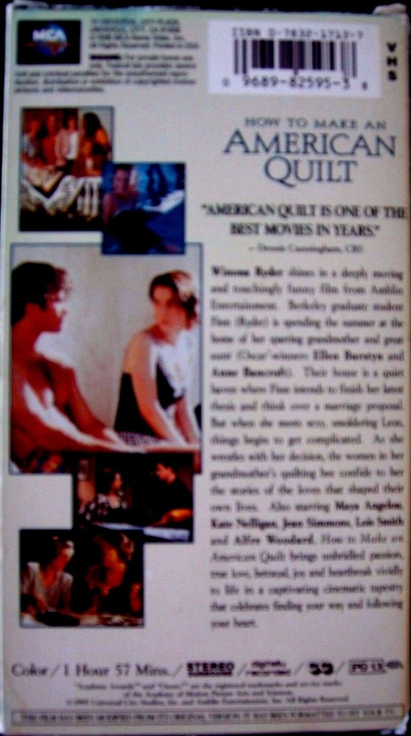 How to Make an American Quilt (VHS, 1996)