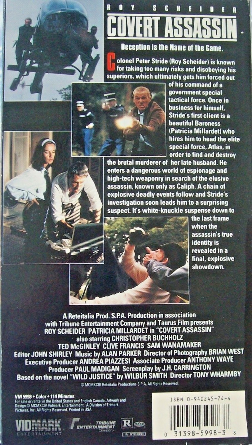 Covert Assassin (VHS, 1994) Tony Wharmby Film, Roy Schieder, Rare