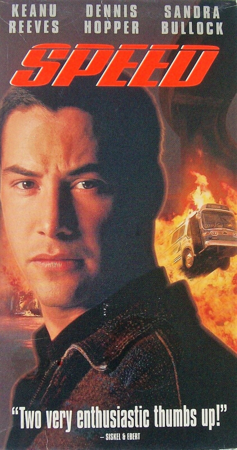 Speed (VHS, 1994) Keanu Reeves, Dennis Hopper, Sandra Bullock