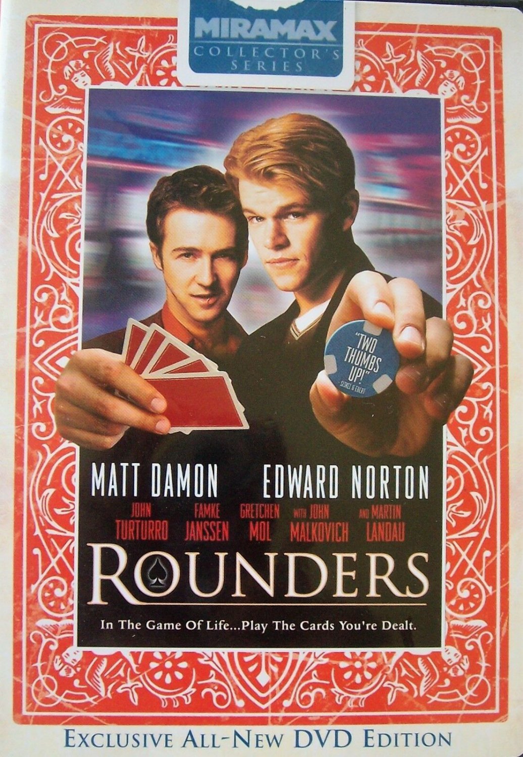 Rounders (DVD, 2004, Rare Collector's Series) Matt Damon, Edward Norton