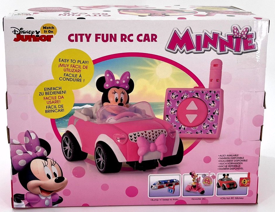 Disney Junior Minnie Mouse Roadster Remote Control Car City Fun Pink RC