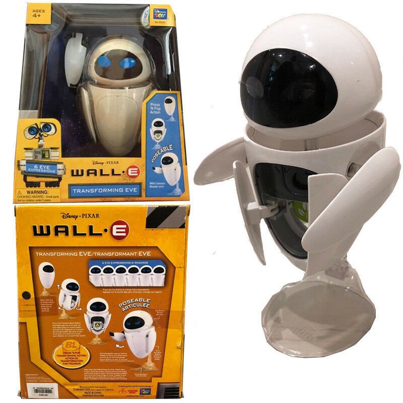 Disney Pixar Wall-e Thinkway Toys Transforming Eve Robot