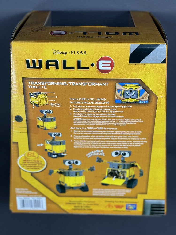 Disney Pixar Wall-e Thinkway Toys Transforming Wall-e Robot