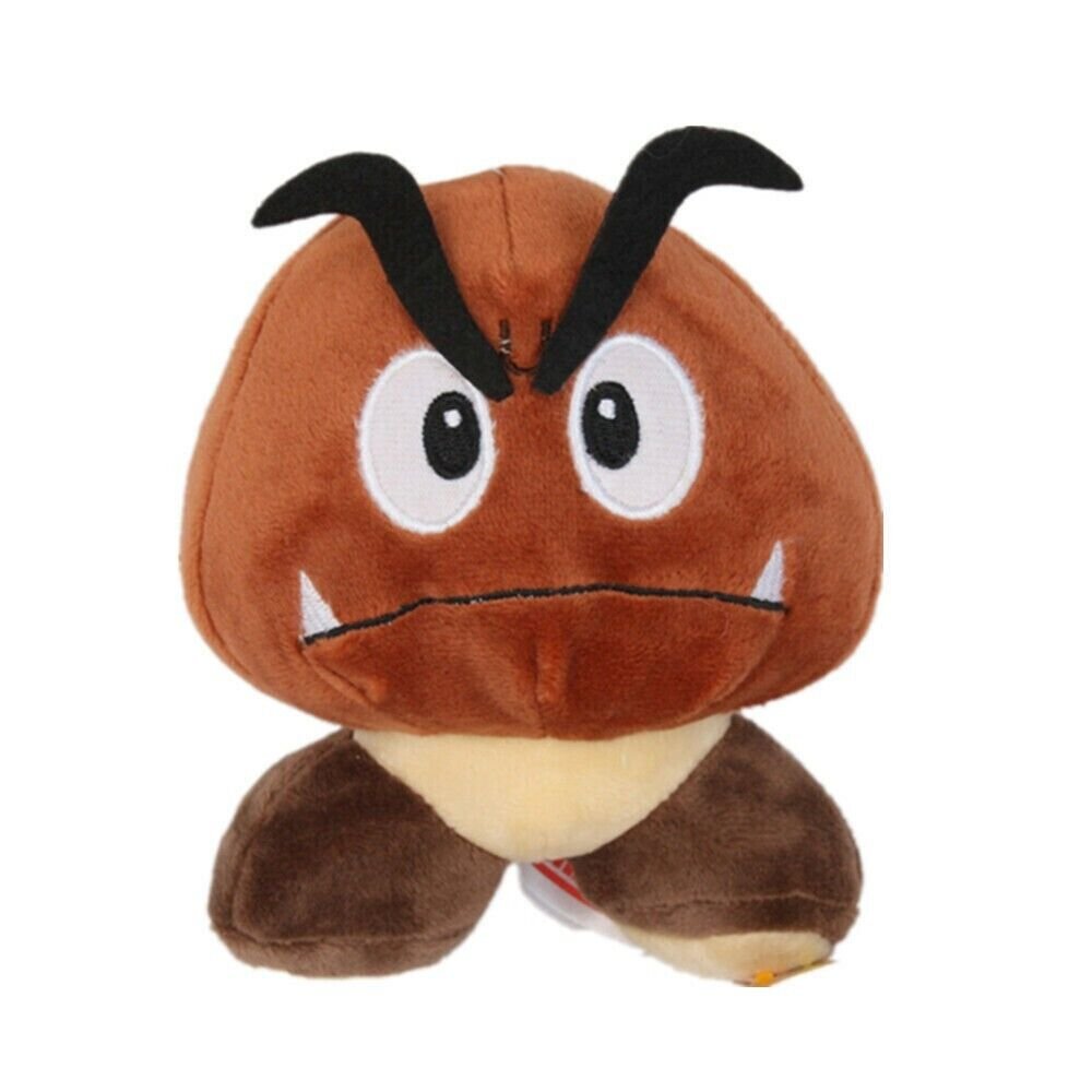 Super Mario Bros Plush Goomba Doll Soft Toy Stuffed animal Figure 6"