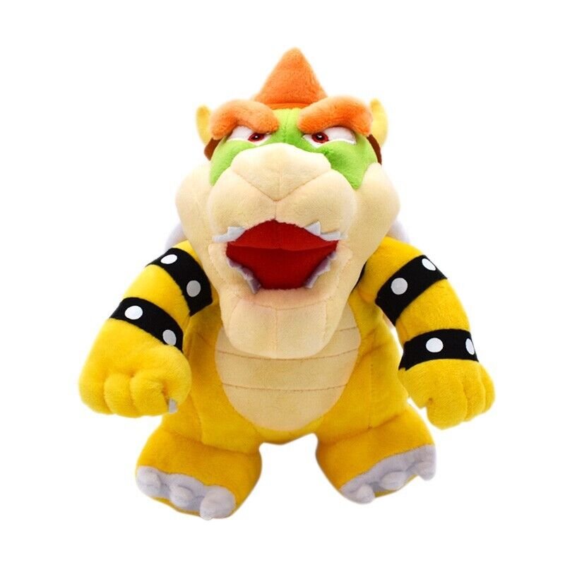 Super Mario Bros King Bowser Koopa Plush Doll Stuffed Toy 10 inch soft toy