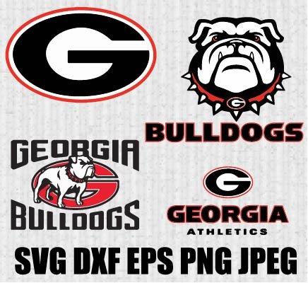 SVG Georgia Bulldogs college university logo Vector Layered Cut File ...