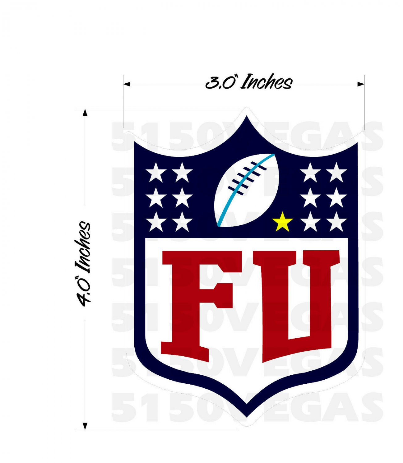 10 ) ANGRY FANS FU DECAL STICKER PROTEST BOYCOTT NFL F#@K YOU WINDOW TRUCK