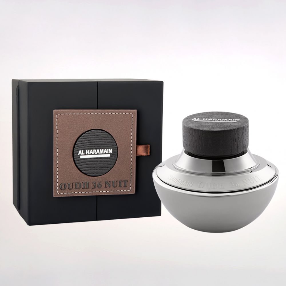 AL HARAMAIN Oudh 36 Nuit Afghan Cologne Eau de Parfum 2.5 oz/75 ml spray.