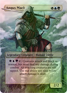 Angus Mackenzie Custom Altered Art Card For Edh Legacy non tournament ...