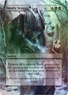 Deadly Tempest Custom Altered Art Card For Edh Legacy non tournament ...