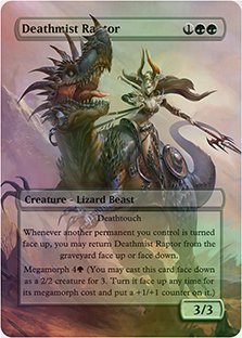Deathmist Raptor Custom Altered Art Card For Edh Legacy non tournament ...