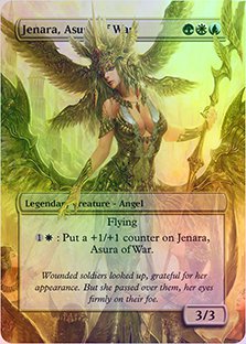Jenara, Asura of War Custom Altered Art Card For Edh Legacy non ...