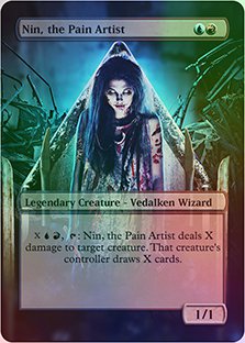 Nin, the Pain Artist Custom Altered Art Card For Edh Legacy non ...