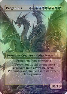 Progenitus Custom Altered Art Card For Edh Legacy non tournament Casual ...