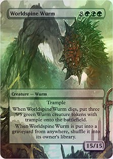 Worldspine Wurm Custom Altered Art Card For Edh Legacy non tournament ...