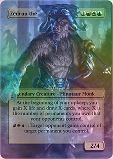 Zedruu the Greathearted Custom Altered Art Card For Edh Legacy non ...