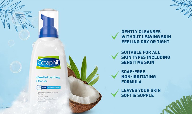 Gentle Foaming Facial Cleanser 236ml for All Skin type