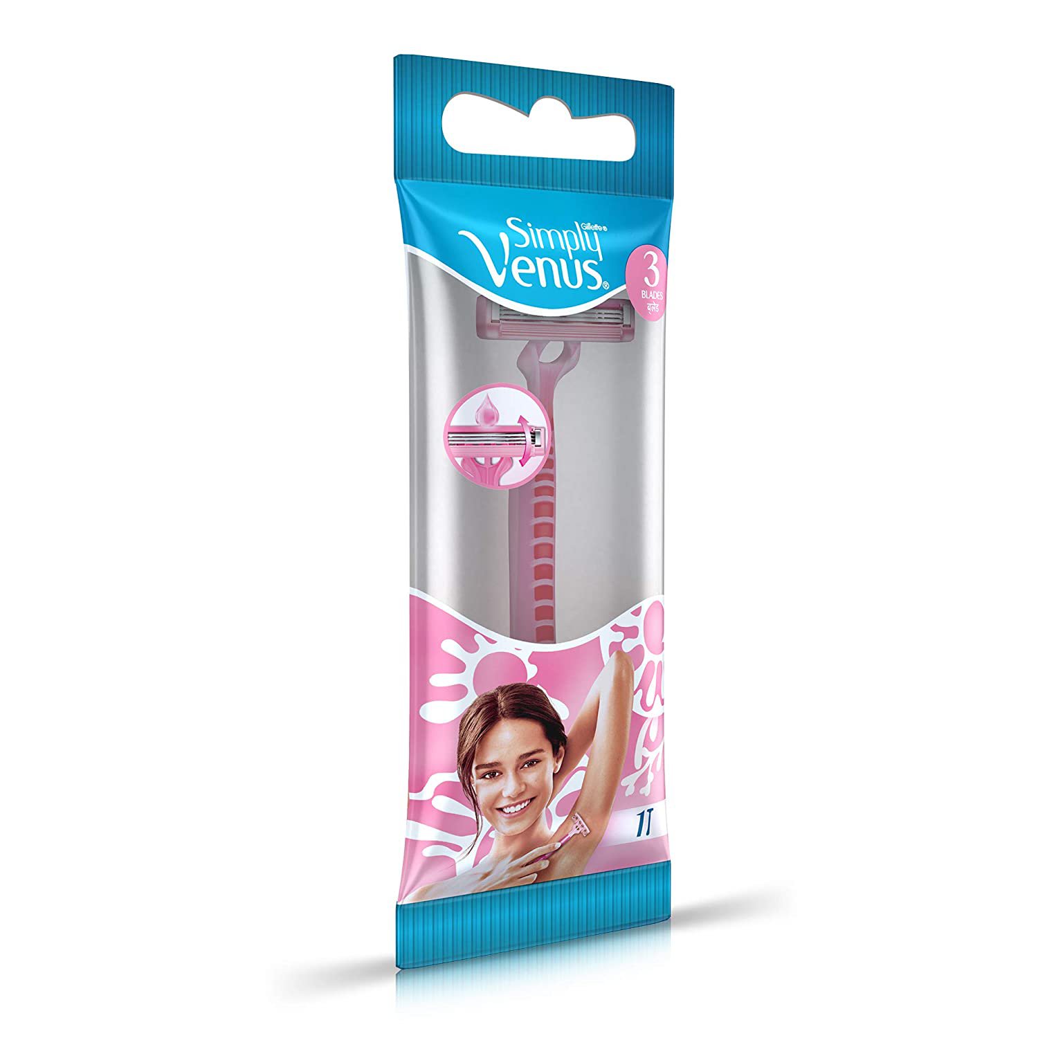 Gillette Simply Venus 3 Hair Removal Razors for Women Pack of 5