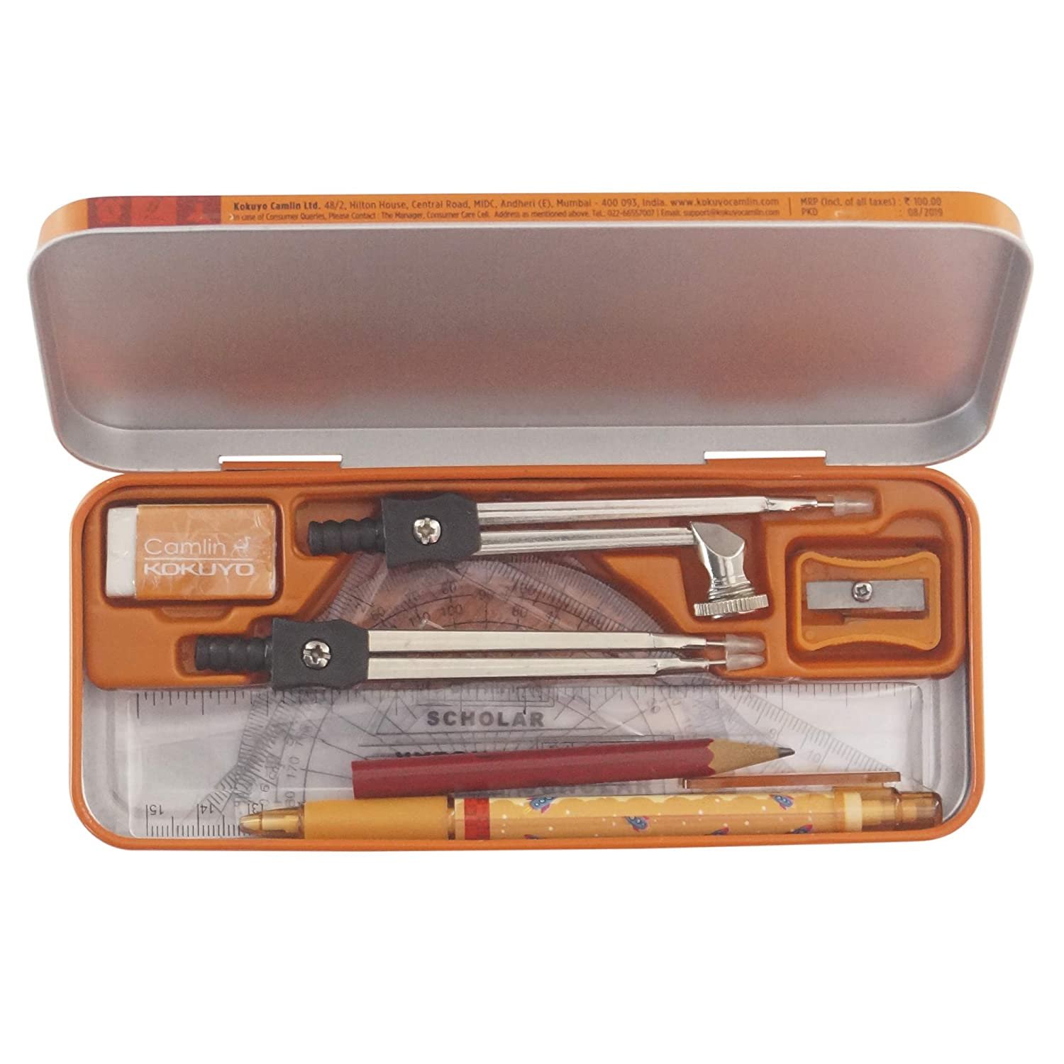 Camlin Kokuyo Scholar Mathematical Drawing Instruments FREE Camlin pen ...