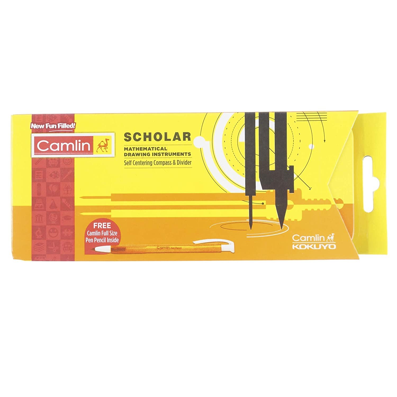 Camlin Kokuyo Scholar Mathematical Drawing Instruments FREE Camlin pen ...