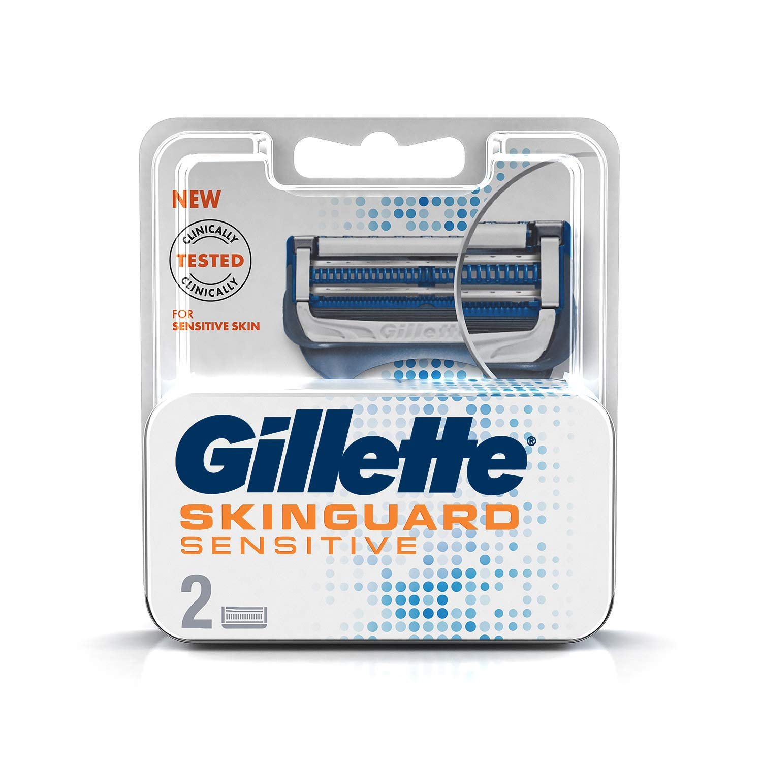 Gillette Skin Guard Razor/ Razor + Cartridges Pack for a perfect shave