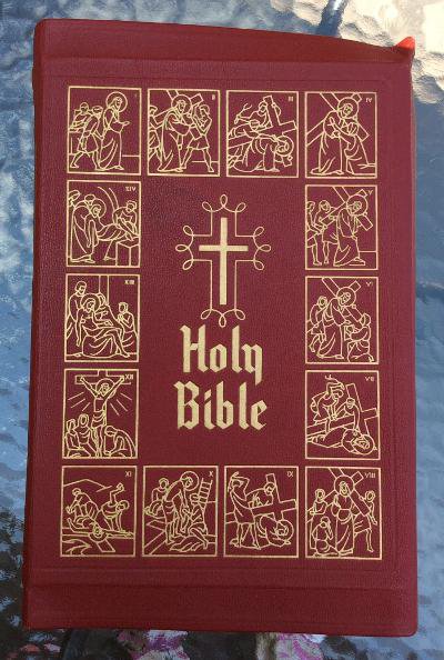 HOLY BIBLE Catholic Home Edition AEG Red Letter Old Masters from 1952 ...