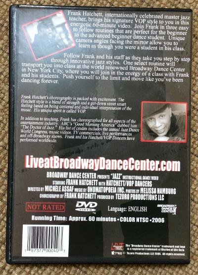 Live at Broadway Dance Center- Jazz with Frank Hatchett DVD!