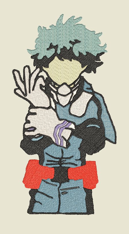 Anime Embroidery MHA Deku Simple