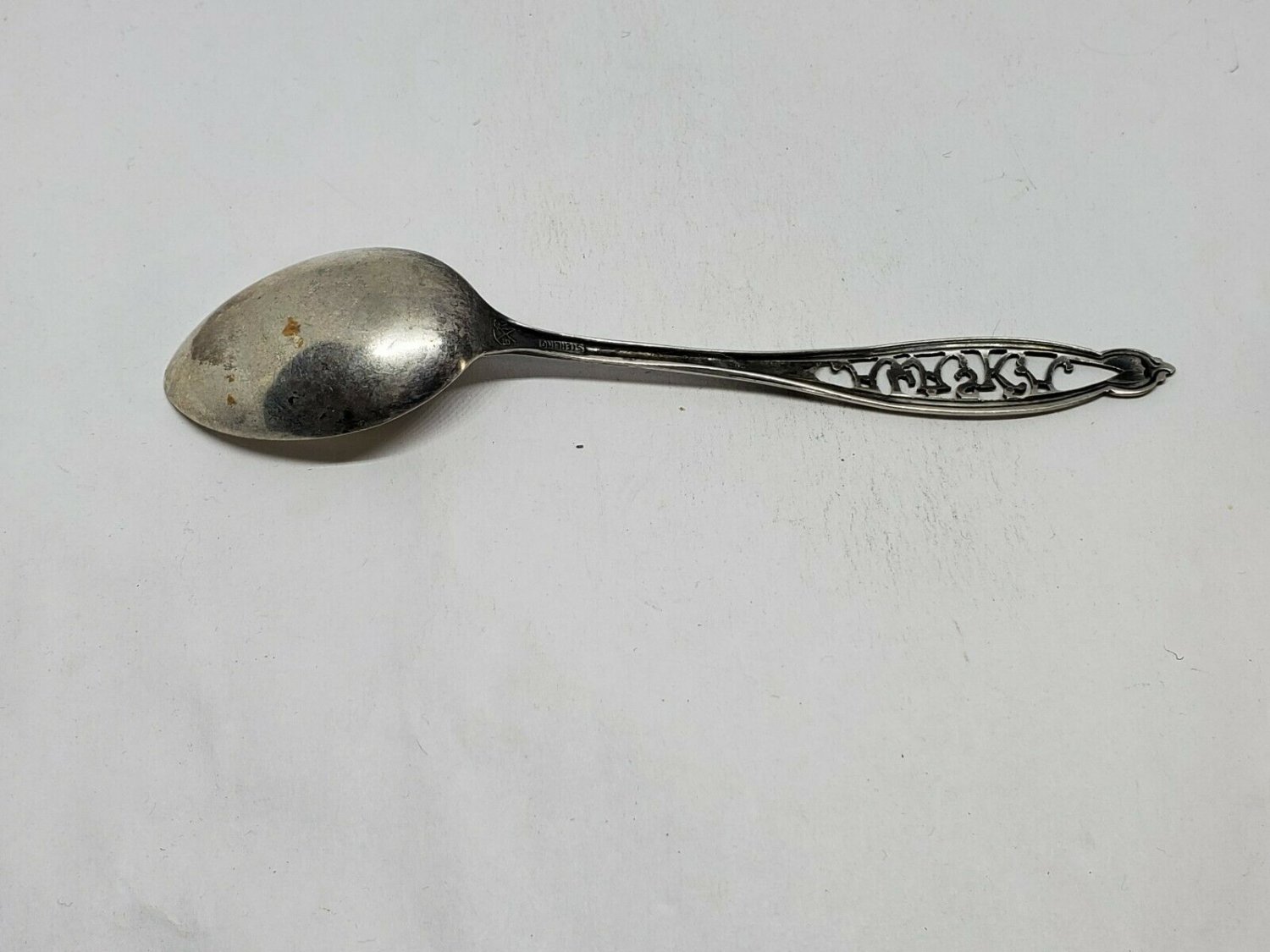 Vtg Sterling Silver Alaska Pierced Open Work Souvenir Spoon Jewelry ...