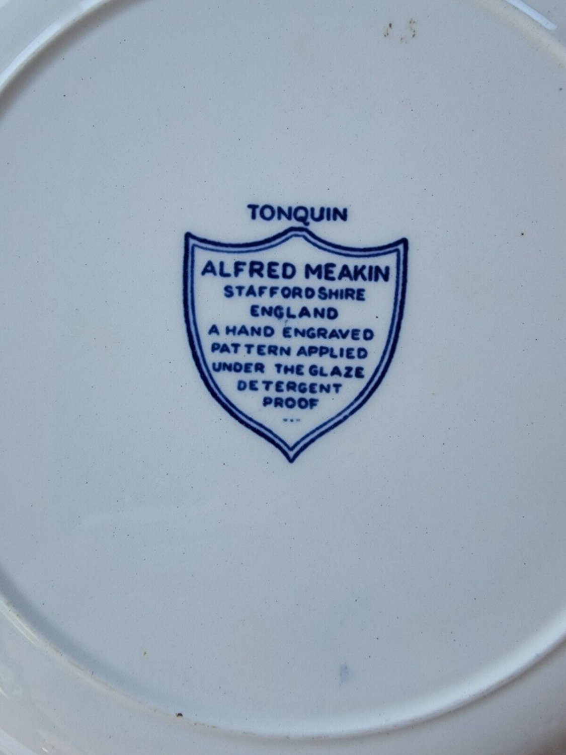 Alfred Meakin Tonquin Staffordshire England Blue White Floral Dinner ...