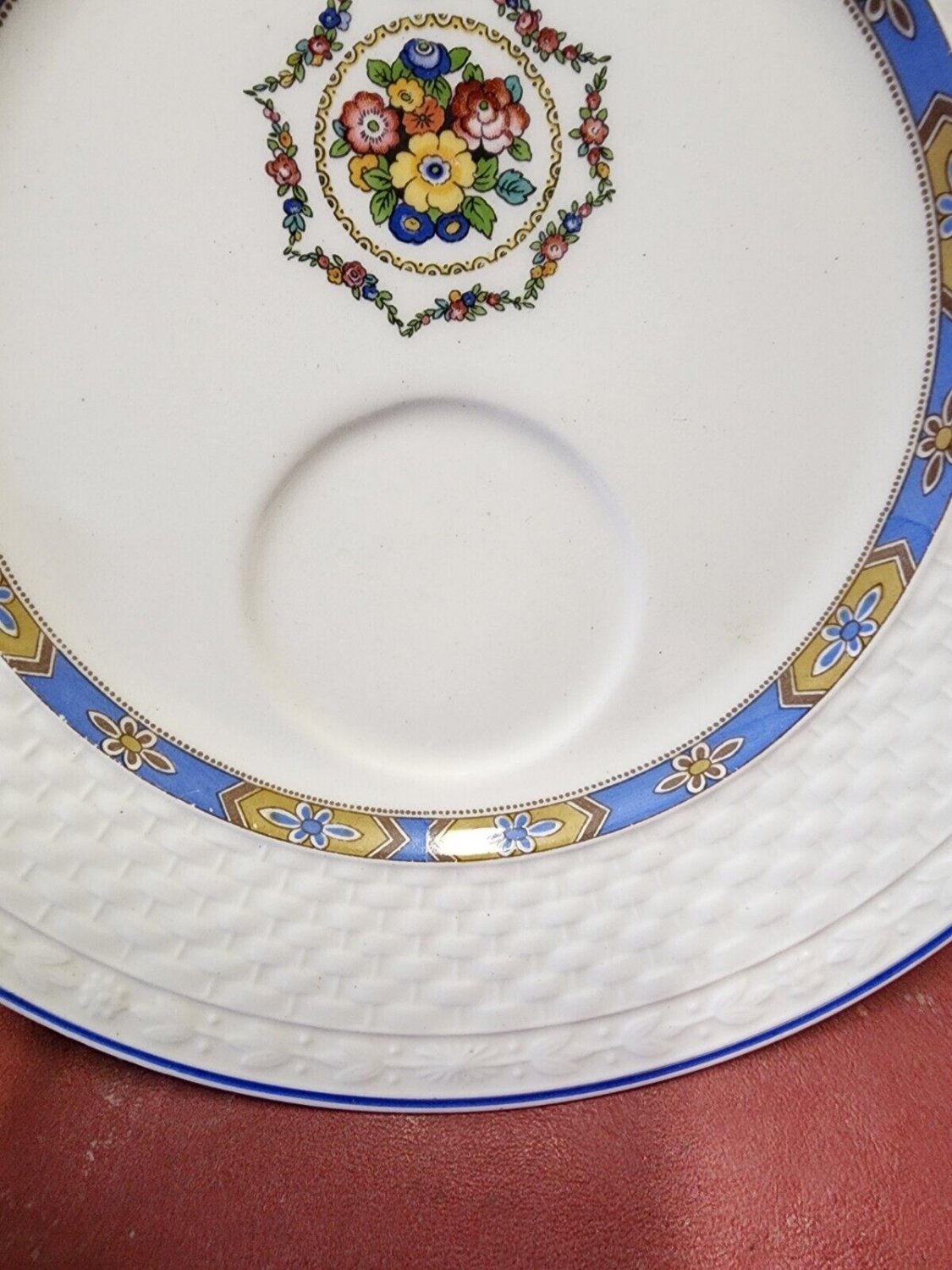 Vintage 7pc WH Grindley Carlton Shape Milan Snack Plates