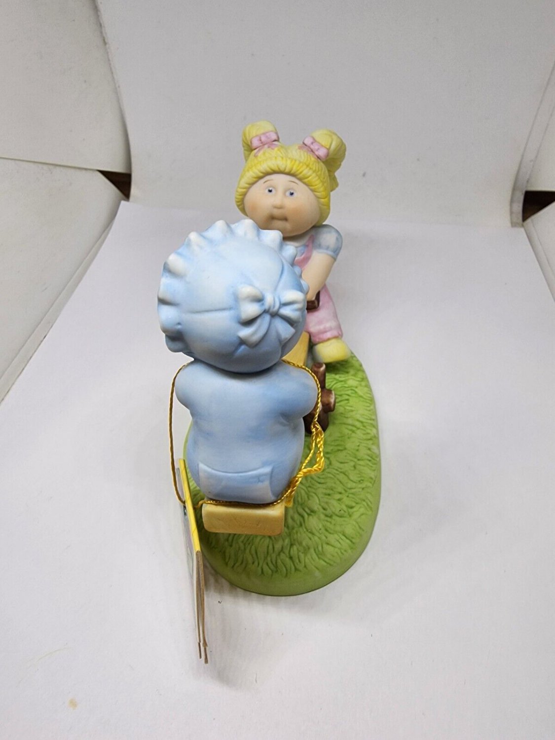 Vintage 1984 Cabbage Patch Kids Playground Fun Porcelain Figurine W/ Tags