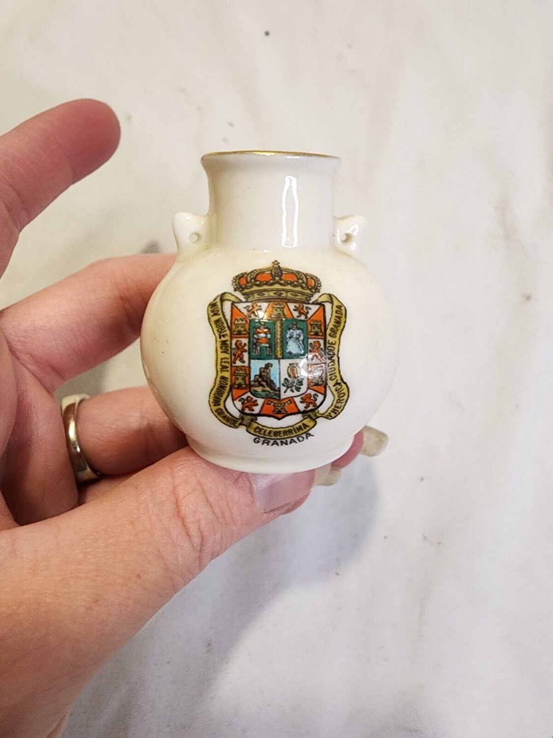 Vintage W.H. Goss Model Of Vase At Botanical Gardens Southport Mini Vase
