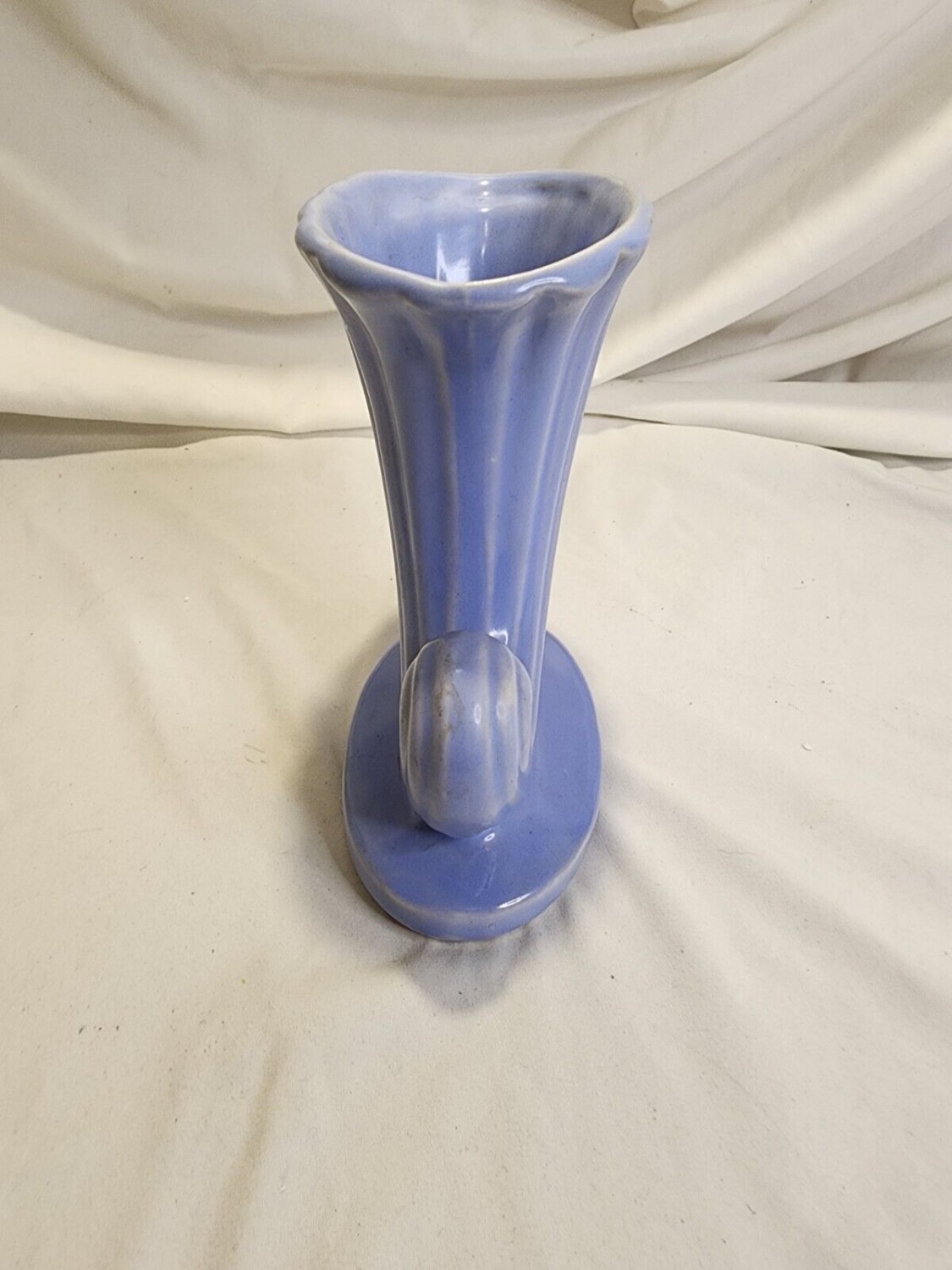 Vintage MCM Shawnee Pottery USA Marked Porcelain Cornucopia Vase Mid ...