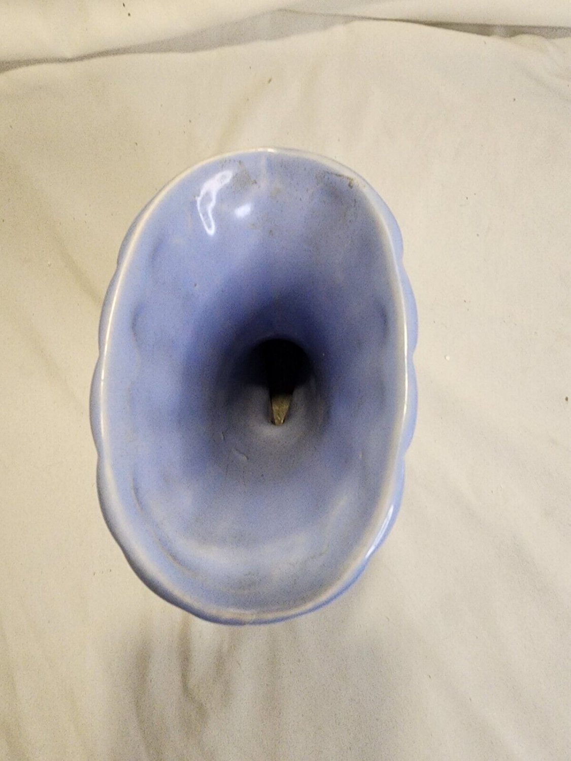 Vintage MCM Shawnee Pottery USA Marked Porcelain Cornucopia Vase Mid ...