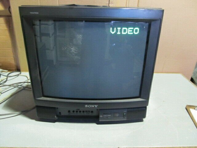 OEM Sony KV-20TS30 Trinitron Color 20" CRT TV Television 1990 Granite ...